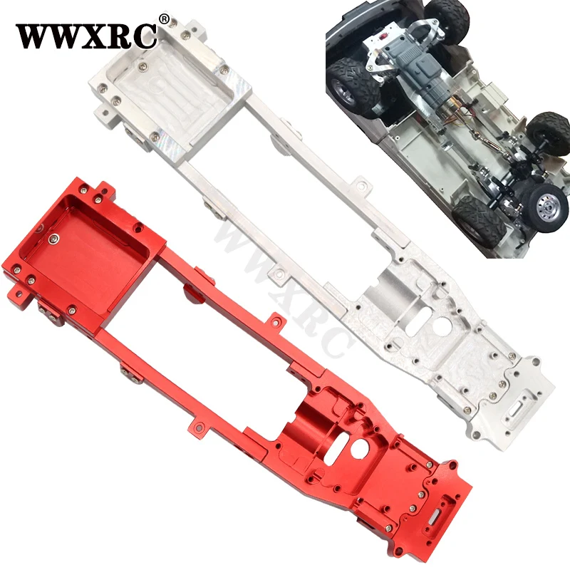 WWXRC-D12-CNC-Metal-Body-Chassis-Frame-Beam-for-WPL-D12-1-10-RC-Drift ...