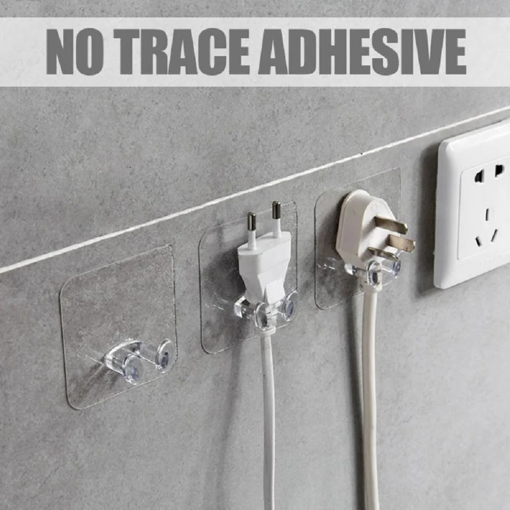 1Pc-Wall-Storage-Hook-Power-Plug-Socket-Holder-Home-Wire-Plugs-Adhesive ...