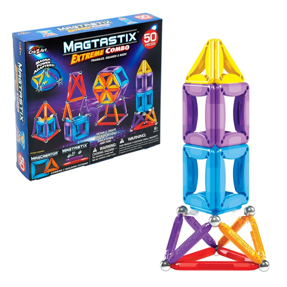 Juego de construcción Magtastix|Magnético| - AliExpress