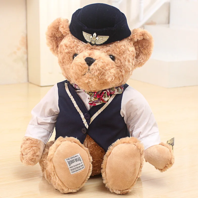 25cm-45cm-Lovely-Couple-Teddy-Bear-With-Clothes-Plush-Toys-Dolls ...