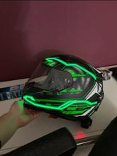 Night Safety Motorcycle Helmet LED Stripe | asghedom.com