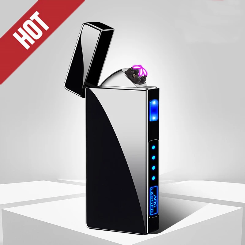 2022 New USB Metal Double Arc Windproof Plasma Lighter, Touch Induction ...