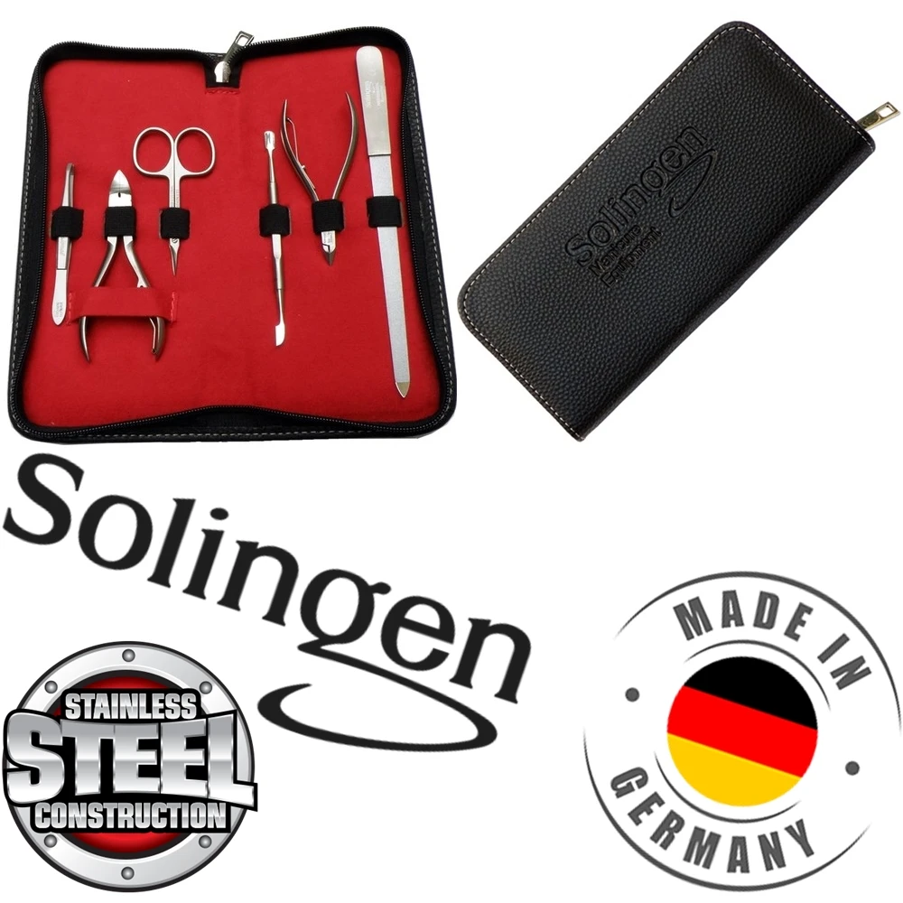 SOLINGEN Manicure Set Pedicure Sets Nail Clipper Stainless Steel ...