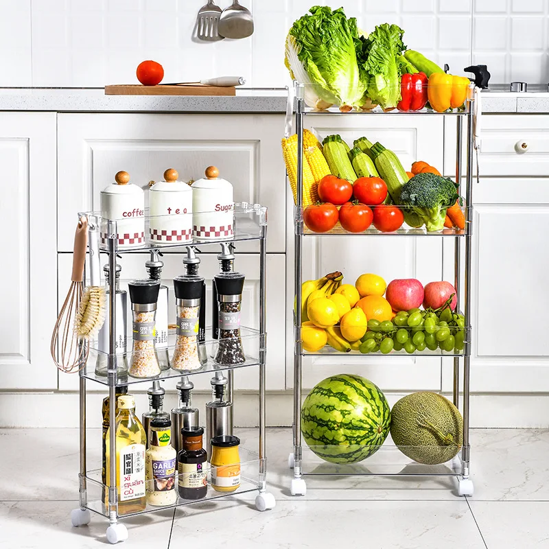 Kitchen-Rack-Floor-To-Ceiling-Pet-Transparent-Condiment-Storage-Stand ...