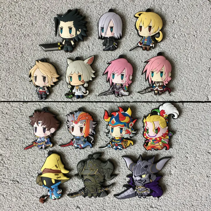 Rubber Strap Keychain Final Fantasy | Final Fantasy Rubber Charm - New ...