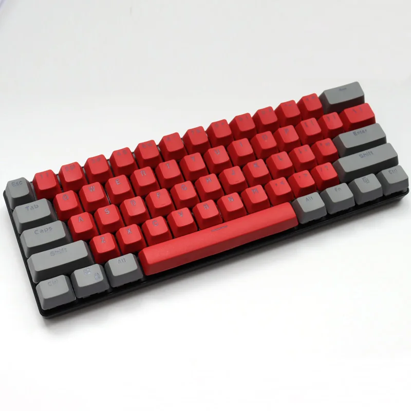 106 Keys Grey Red Keycaps Pbt Specials Keycap Backlit Two-color ...