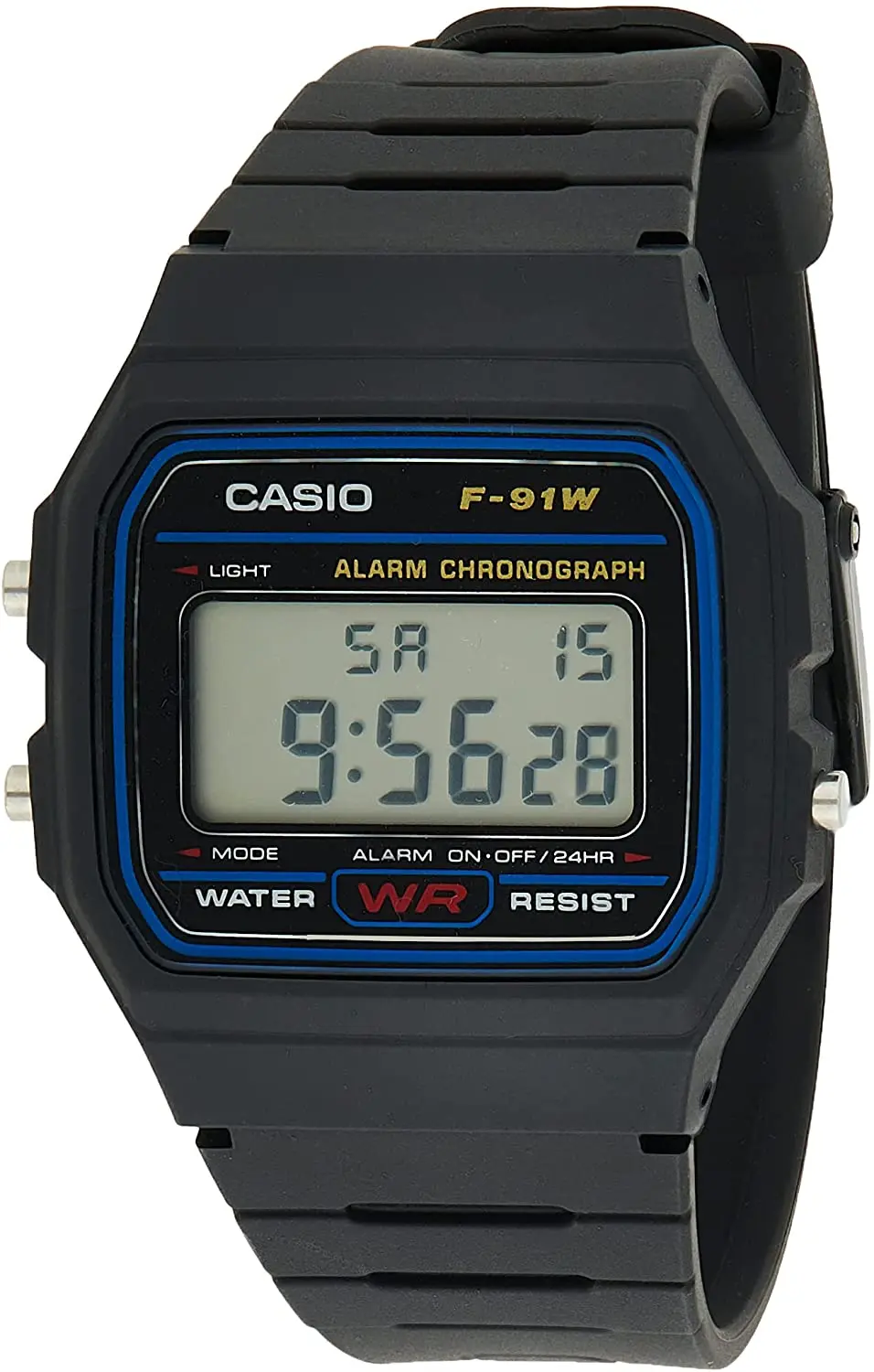 Reloj digital Vintage Informal Casio f91w retro alarma luz led ...