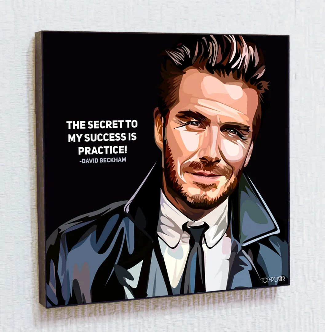 David-Beckham-painting-pop-art-with-wall-mount-portrait-poster-canvas ...