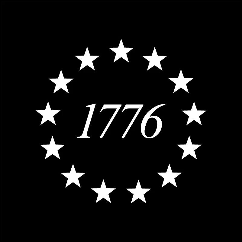 Paper Bumper Stickers Paper & Party Supplies 1776 and 13 Stars vinyl ...