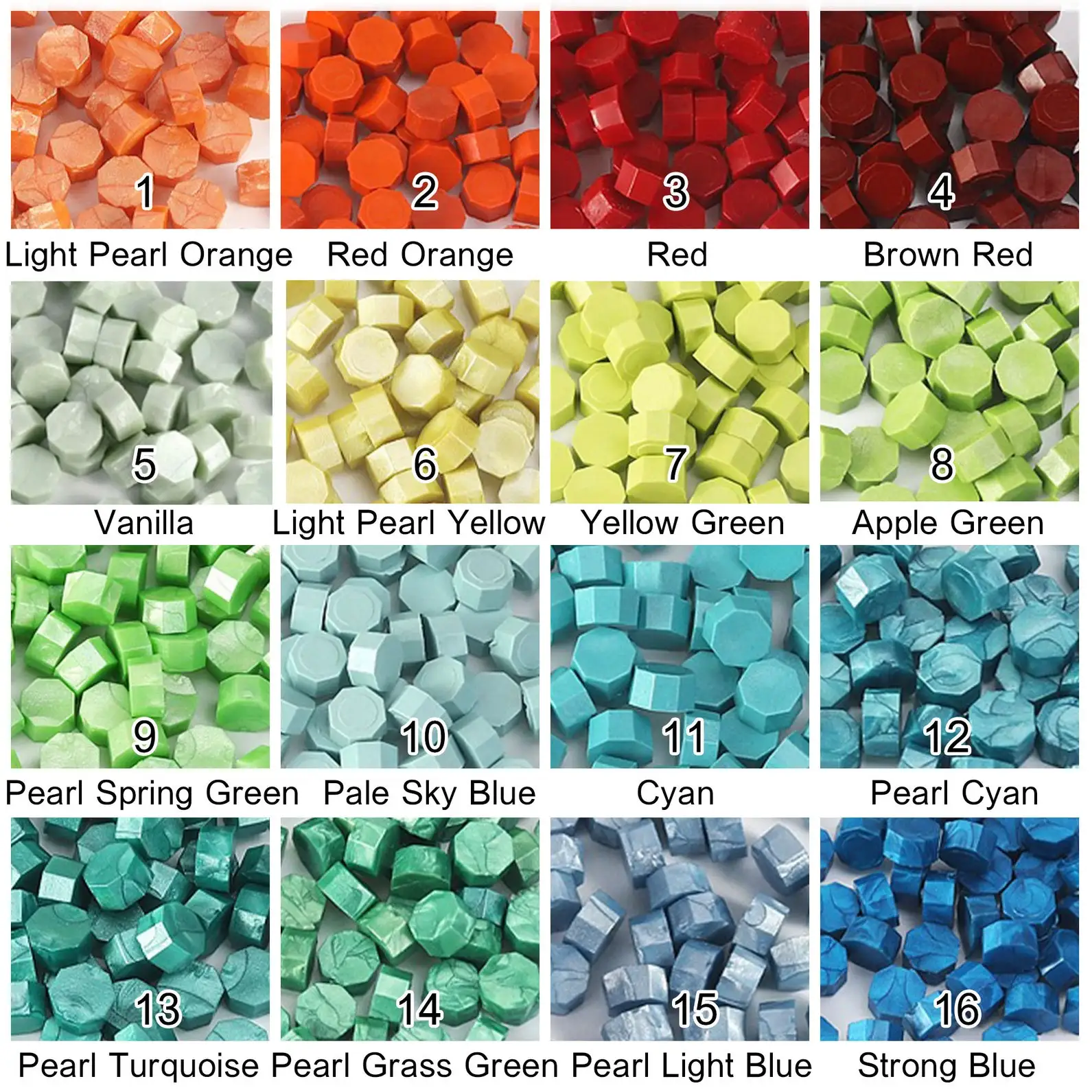 Stamping 100 Pieces Sealing Wax Beads in a Bottle Pearl Sealing Wax ...