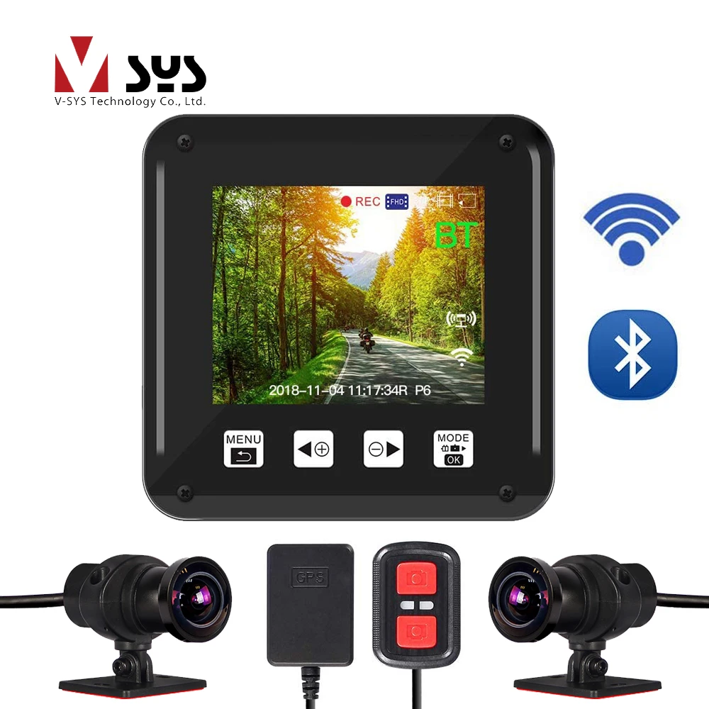 Vsys A6x Wifi Bluetooth Action Camera Motorcycle Dash Cam Dvr System