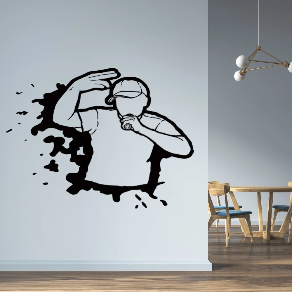 Rapper Hip Hop Music Battle Rap Wall Sticker Decal Artist Sticker ...