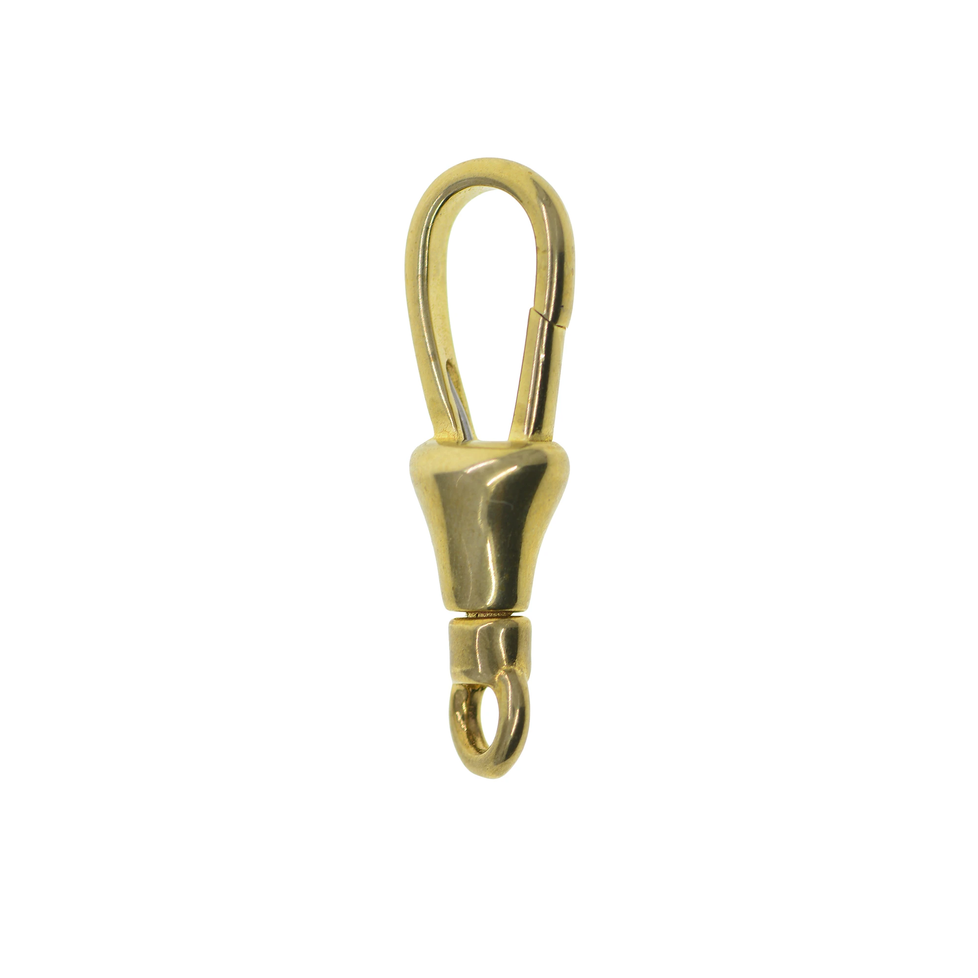 2pcs Korea Small Solid Brass Pocket Watch Swivel Clip Chain Spring Snap ...