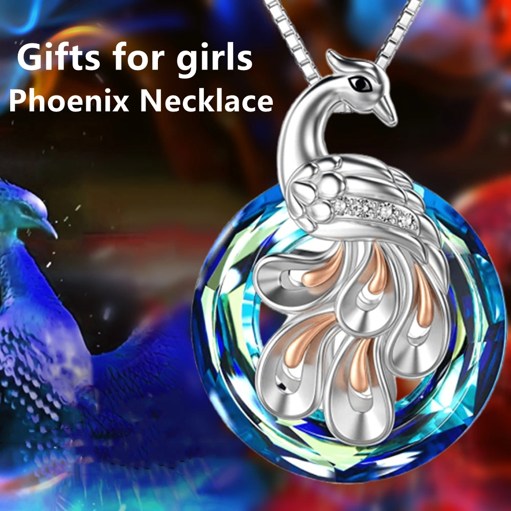 Korean-Fashion-Phoenix-Gem-Pendant-Necklace-for-Women-Female-Bird ...
