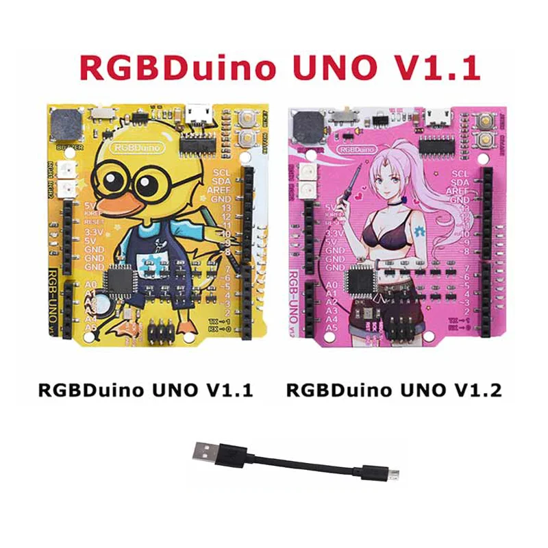 RGBDuino UNO V1.1/V 1,2 Entwicklung Bord ATmega328P Chip Micro Controller CH340C VS Arduino UNO ...