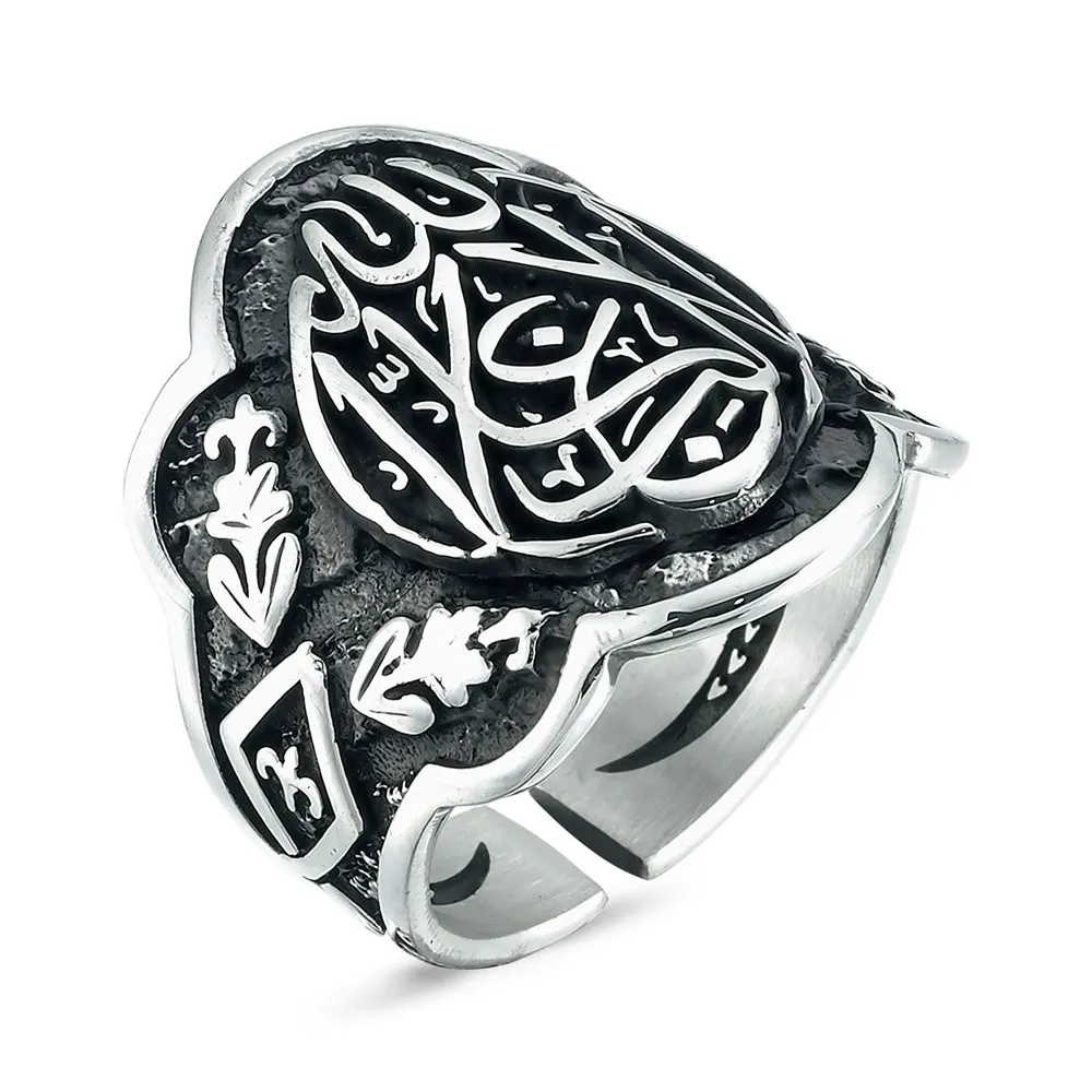 Elegant Ring in 925 Sterling Silver La Galibe Allah Thumb Men’s Rings ...
