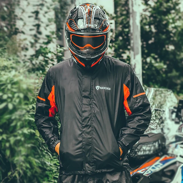 Waterproof Motorcyclist Raincoat Men Waterproof Motorcycle Jacket Pants ...