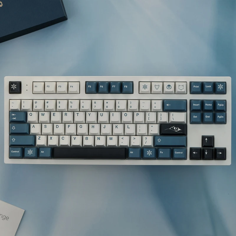144 Keys New GMK Arctic Keycap Cherry Profile English PBT Dye ...