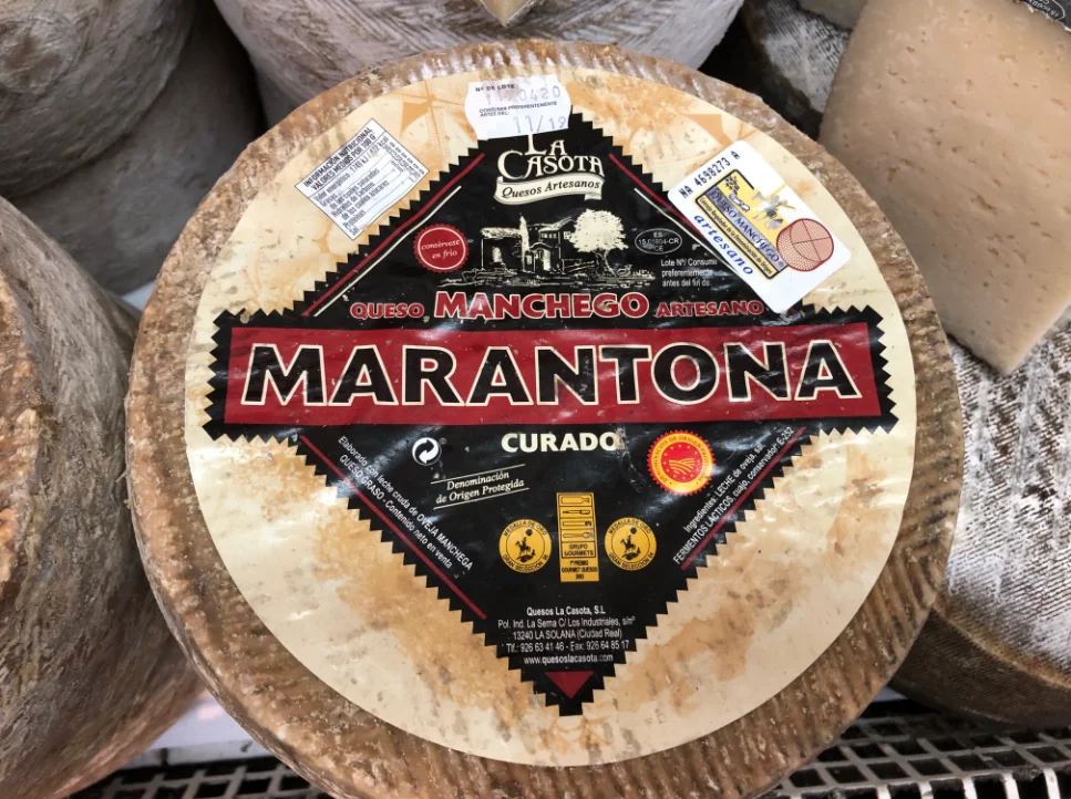 1/2 Marantona cured sheep cheese. Manchego DOP. The most award-winning ...