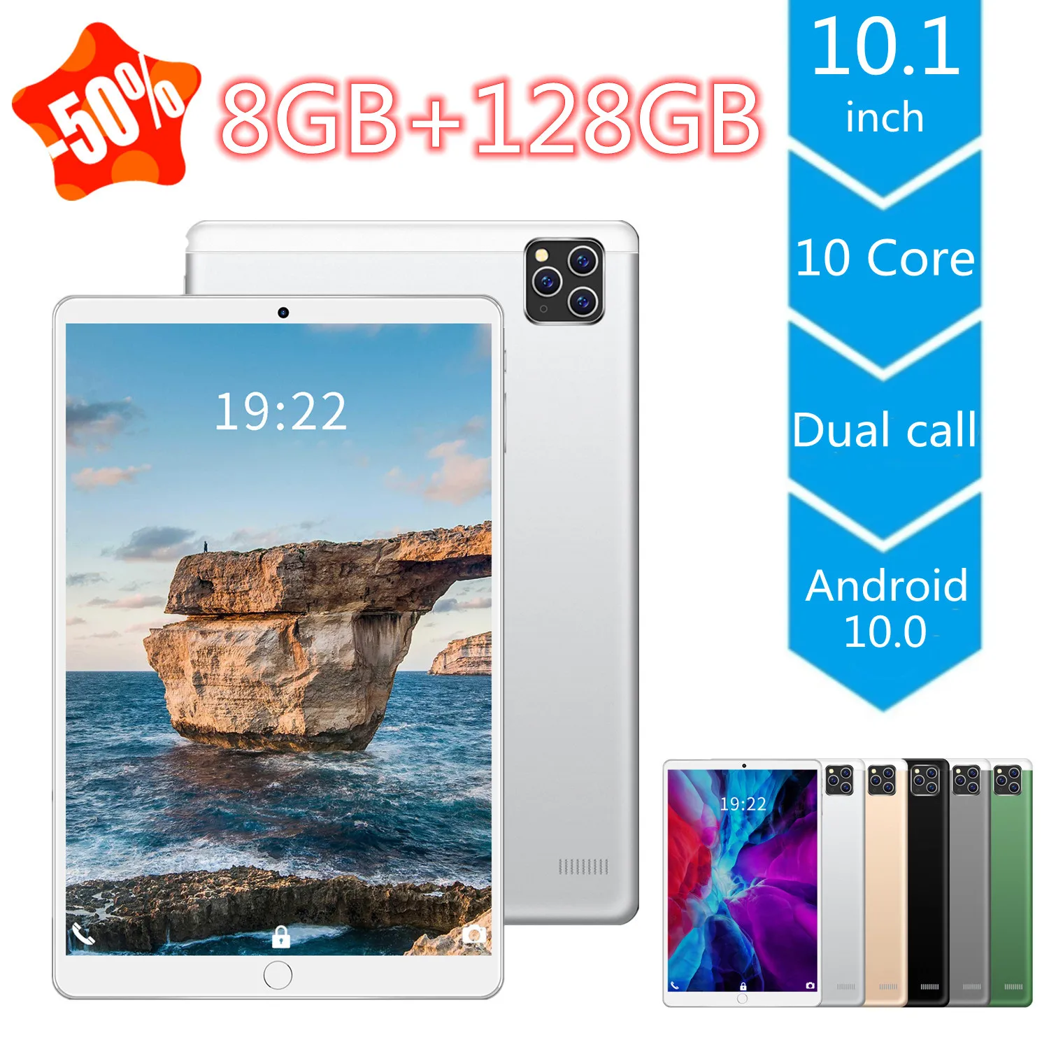 Tablette PC Global Pad Deca Core, 11 ", 8000mAh, 8 Go de RAM, 128 Go ...