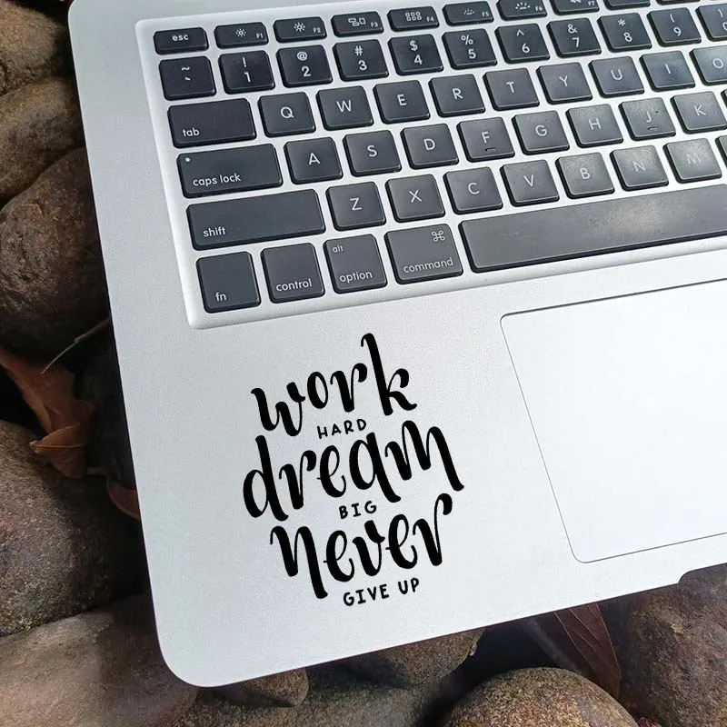 Dream-Motivational-Quote-Vinyl-Laptop-Sticker-for-Macbook-Pro-14-16-M1 ...
