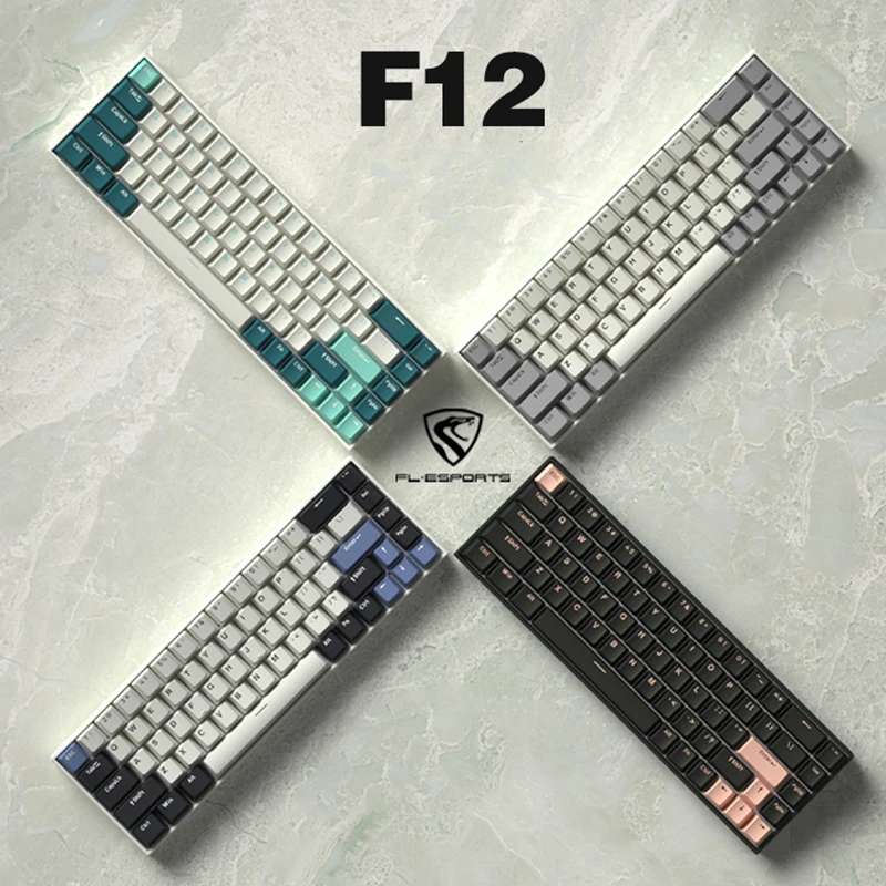 FL·ESPORTS F12 Mechanical Keyboard Kailh BOX Axis 68 key Wired ...