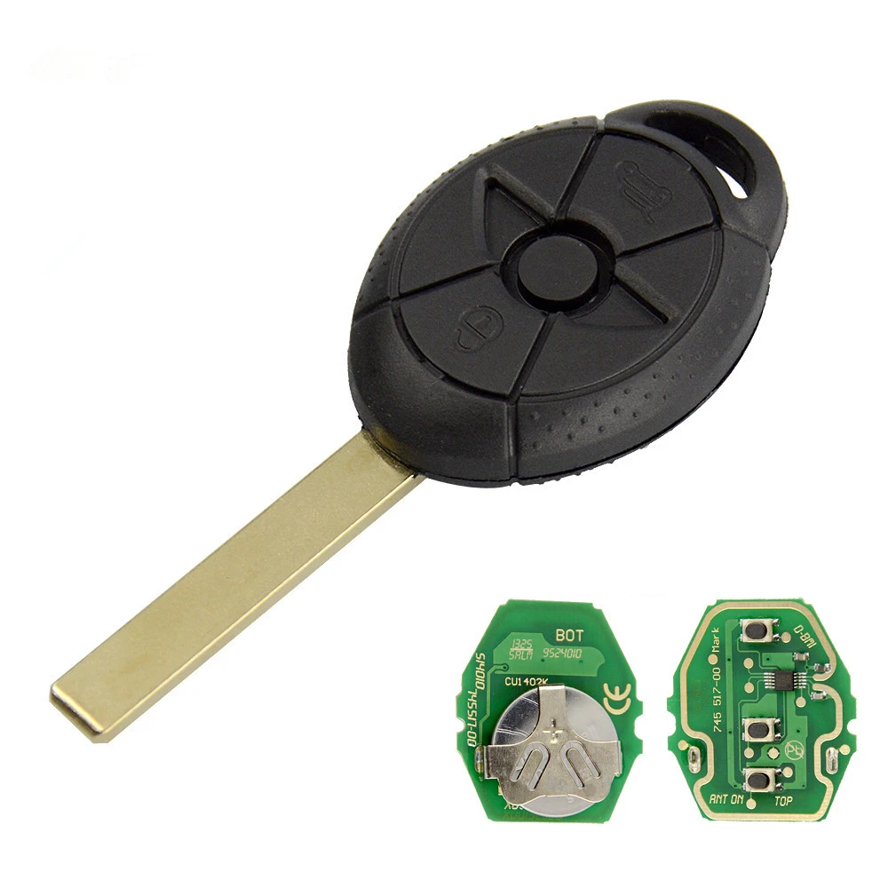 XRSHKEY-3-Button-Keyless-Entry-EWS-System-Remote-Car-Key-315-433MHz-For ...