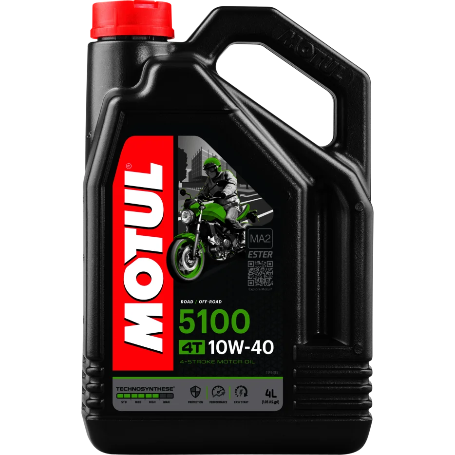 Motul 104068 - Aceite de moto para motocicleta 5100 10W40 4T 4L ...