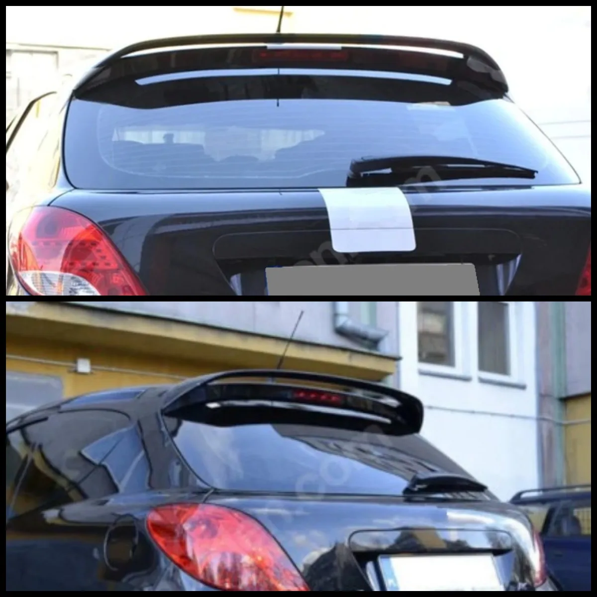 For-Peugeot-207-Spoiler-Fiber-Fiberglass-Material-Rear-Roof-Spoiler ...