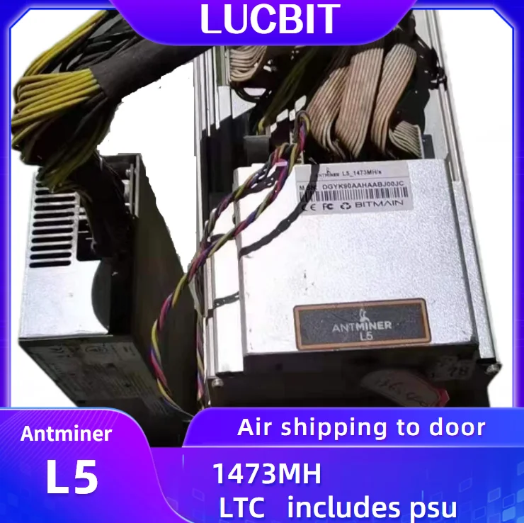 LUCBIT L5 1473MH Asic Miner Used Bitmain Antminer with PSU Litecoin Mining Machine LTC Better ...