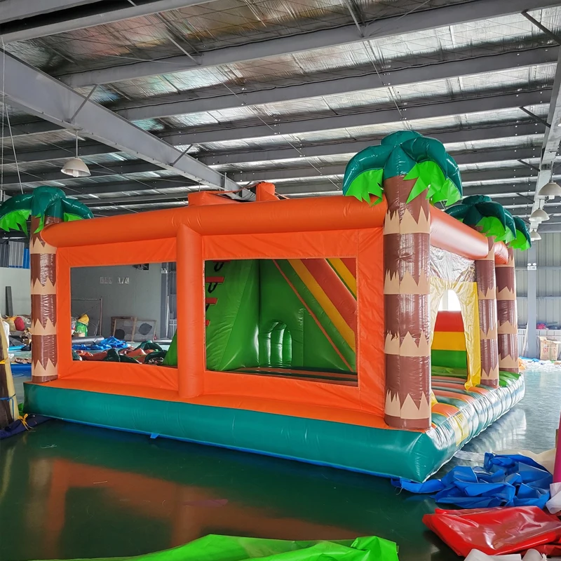 Free-boat-to-harbour-forest-inflatable-jump-with-slide-trampoline-house ...