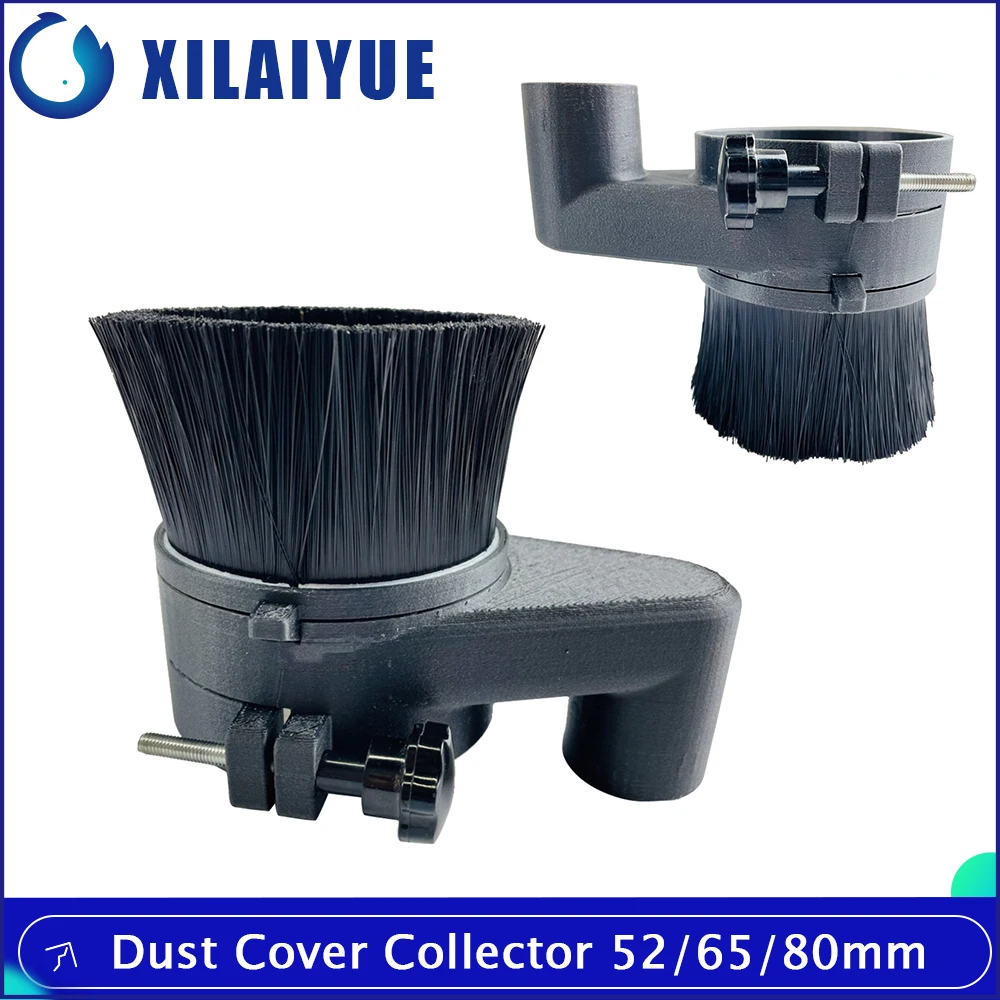 CNC-Dust-Cover-Collector-52-65-80mm-Diameter-Brush-Vacuum-Cleaner-Dust ...