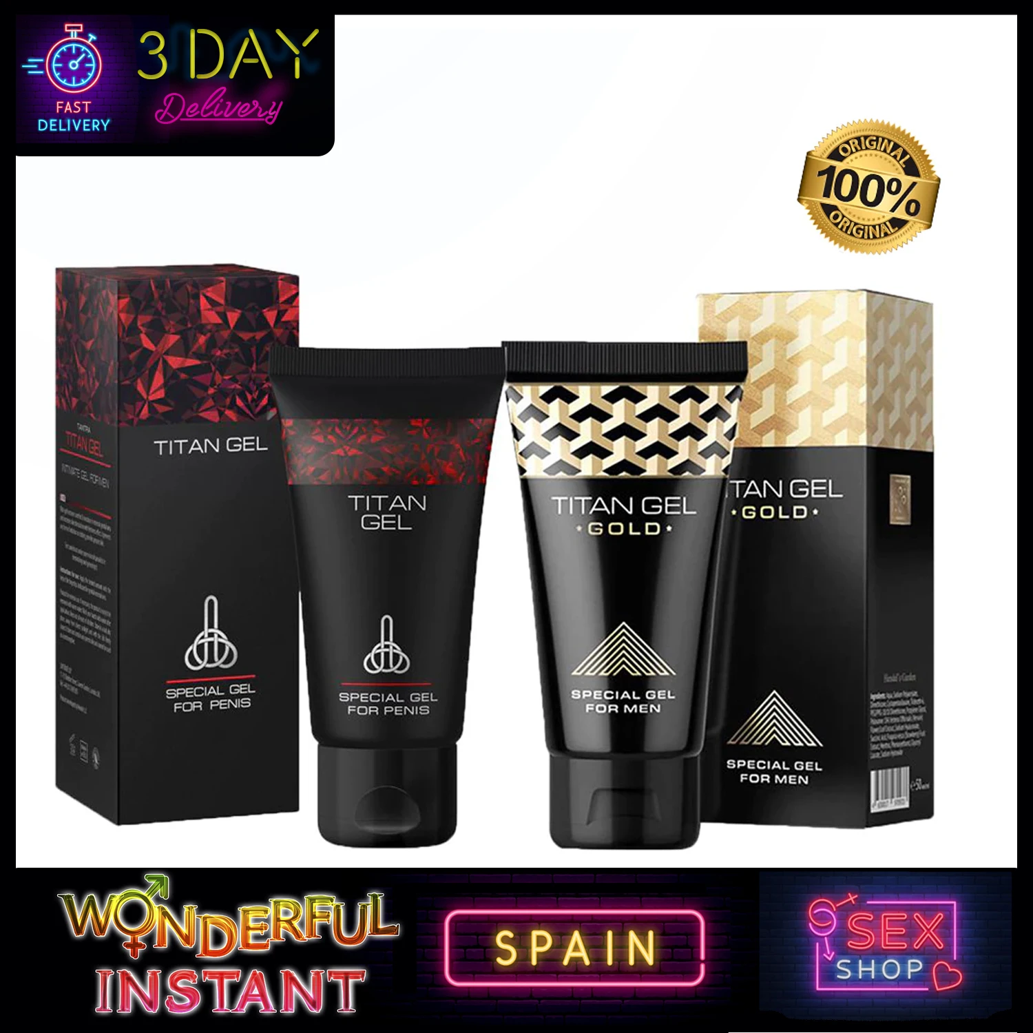 Titan-Gel-Original-Ouro-XXL-50ml-Natural-Penis-Ampliador-Creme-Masculino-Enhancer-para-ere-es ...