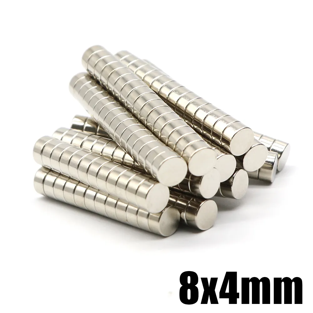 5-10-20-50-100200Pcs-NdFeB-8x4-Neodymium-Magnet-8mm-x-4mm-N35-Round ...