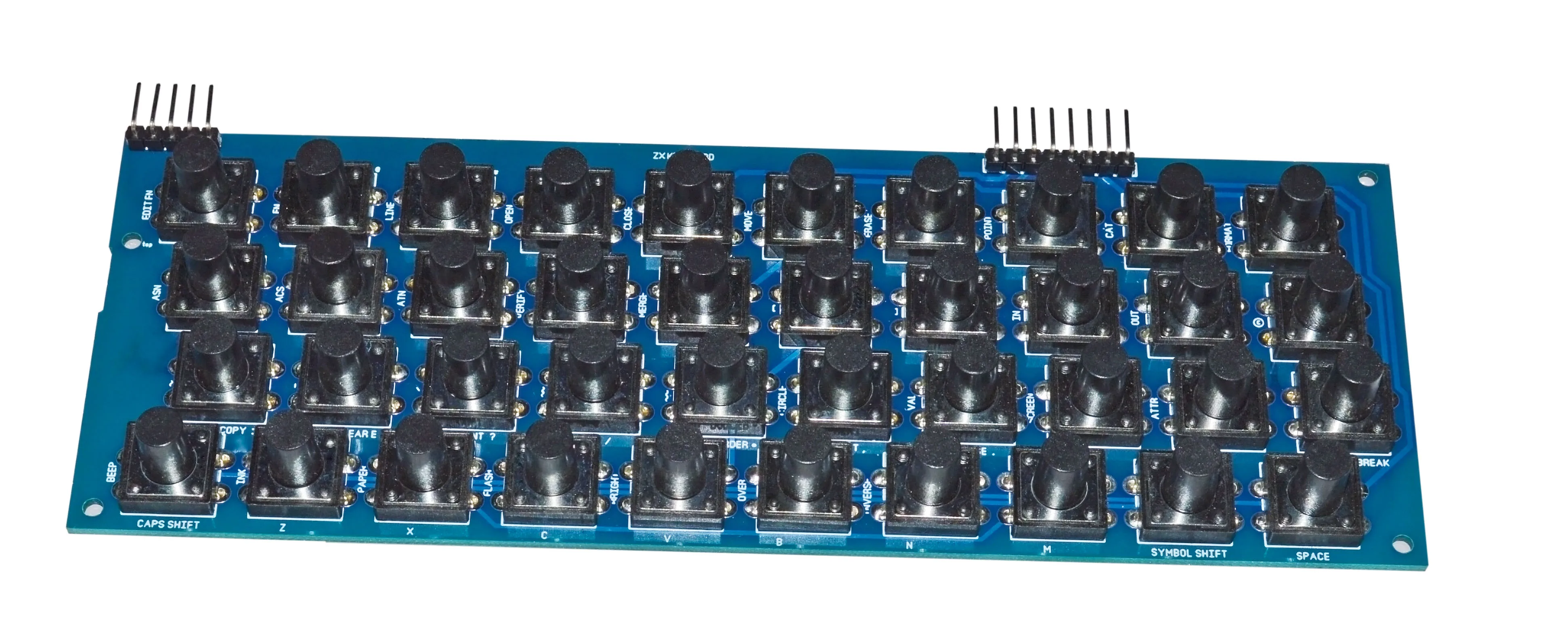 ZX Spectrum keyboard size 63mm * 173mm PCB Z80 computer kit Z80 CPU Z80 ...