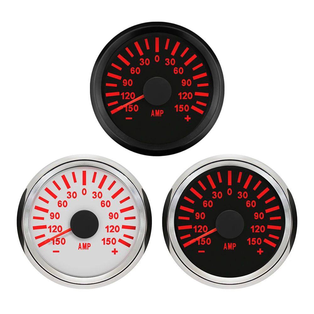 Ammeter AMP Gauge +/ 80A +/ 150A with Current Sensor for Auto Car ...