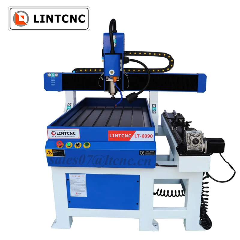 Mini fresadora CNC de 4 ejes, fresadora de corte lateral rotativa 6090 ...