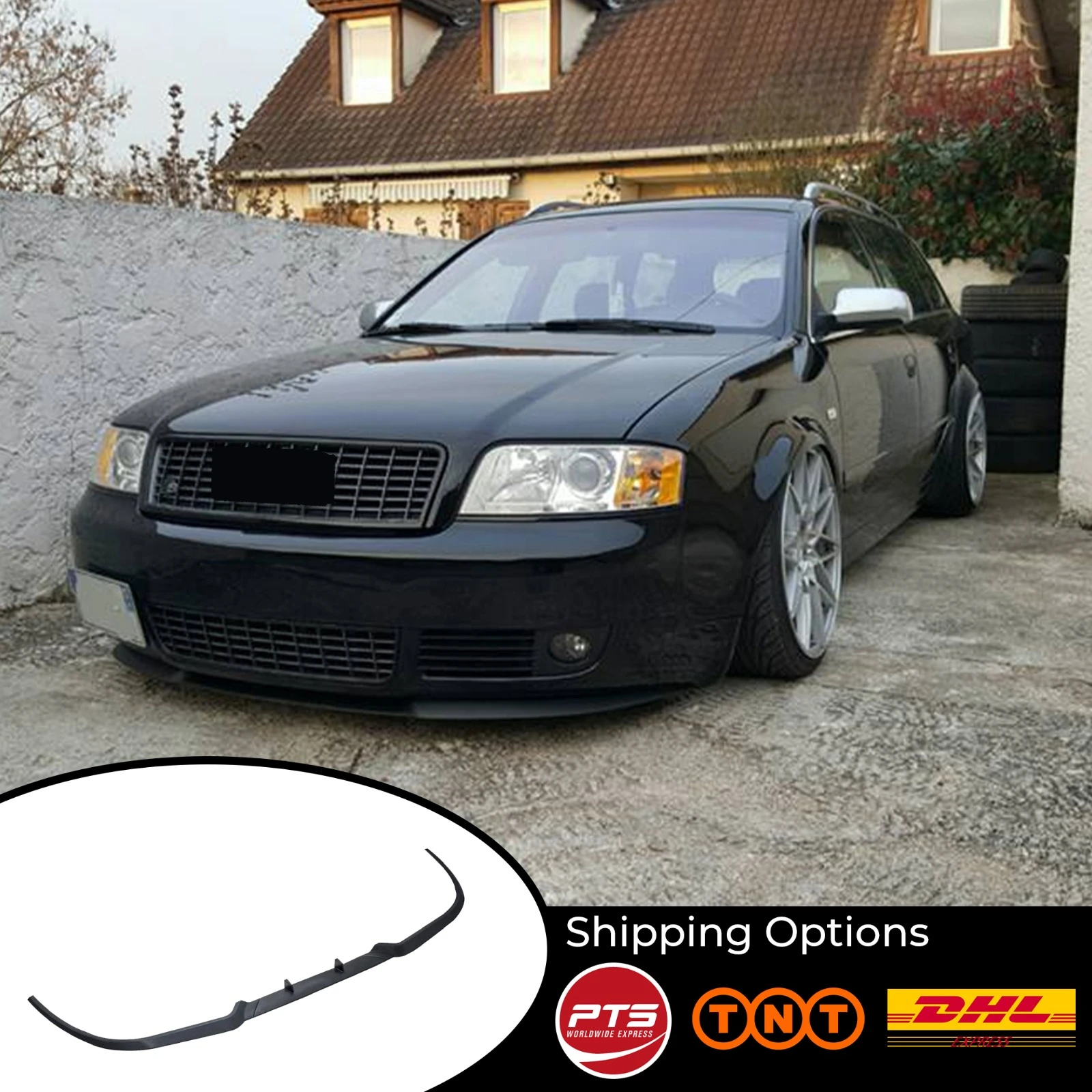 For AUDI A6 / S6 / RS6 C5 CUPRA R FRONT SPOILER BUMPER LIP Euro Spoiler ...