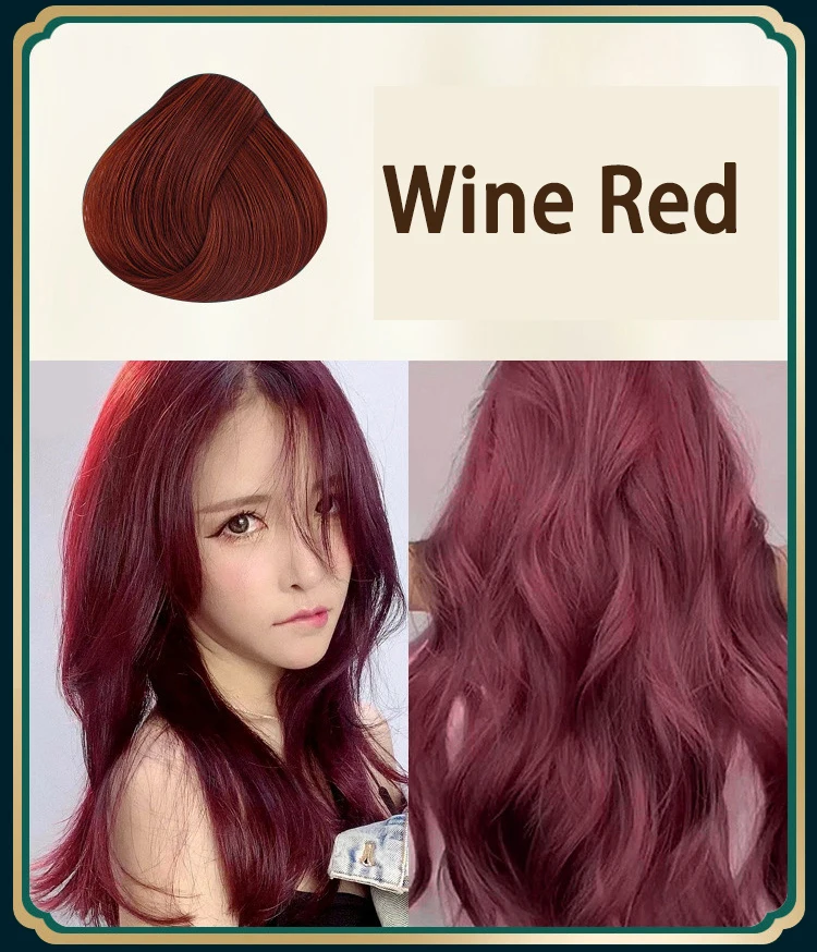 Dark Red Purple Hair Color Chart