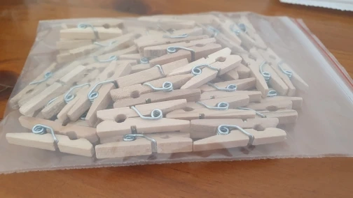 Decorative DIY Mini Wooden Clips (100 pcs) - Life Changing Products
