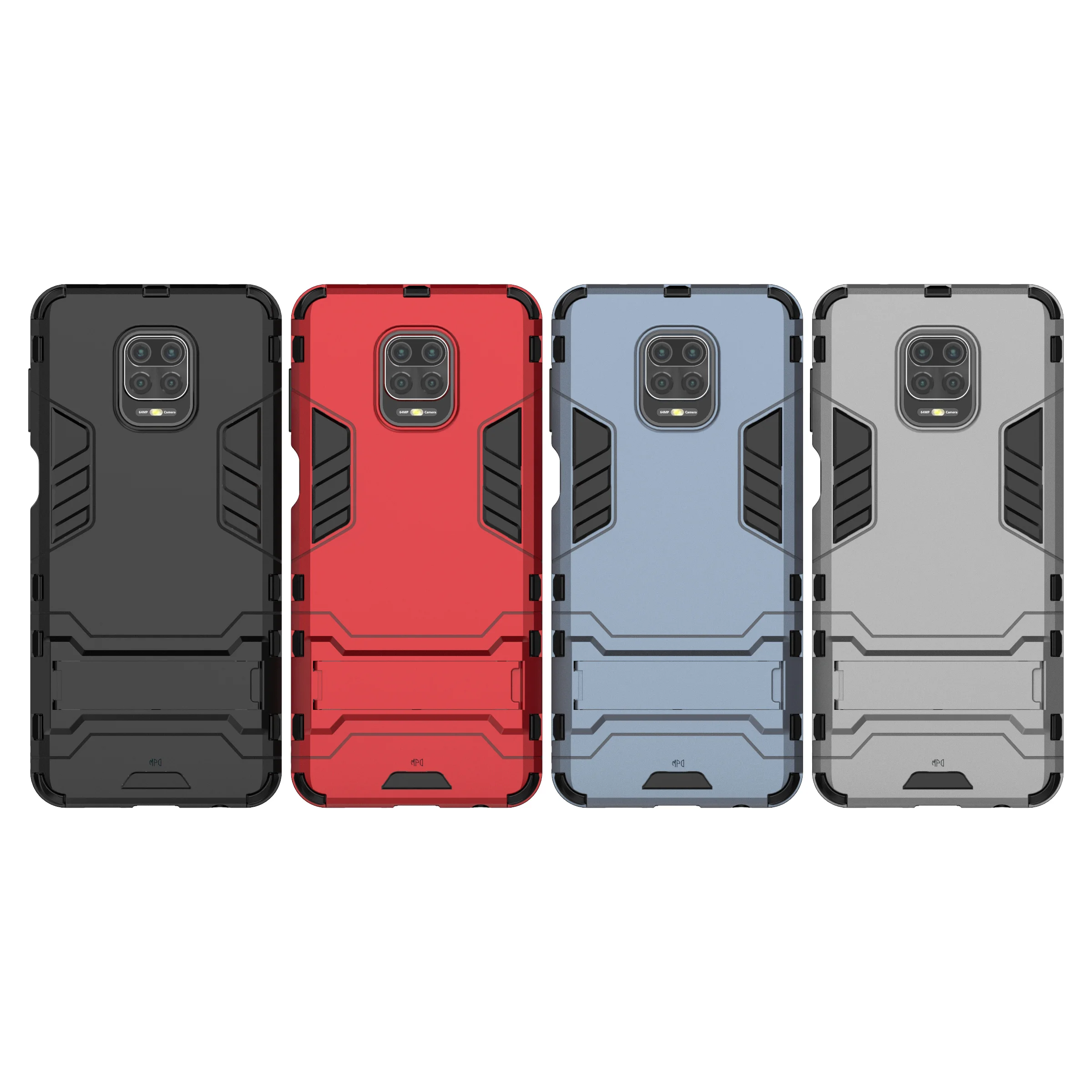 Case + Mobile Protector for Xiaomi Redmi Note 9 Pro with stand Case ...