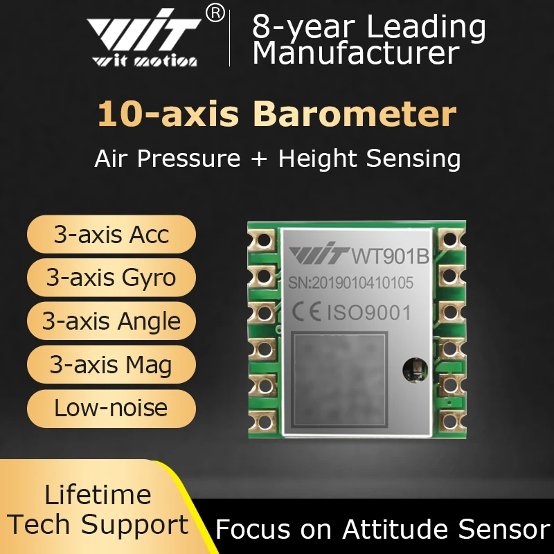 WitMotion WT901B AHRS MPU9250 9 axis Accelerometer, 3 axis Angular ...