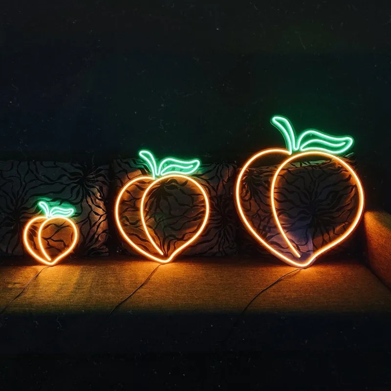 Neon Peach Background