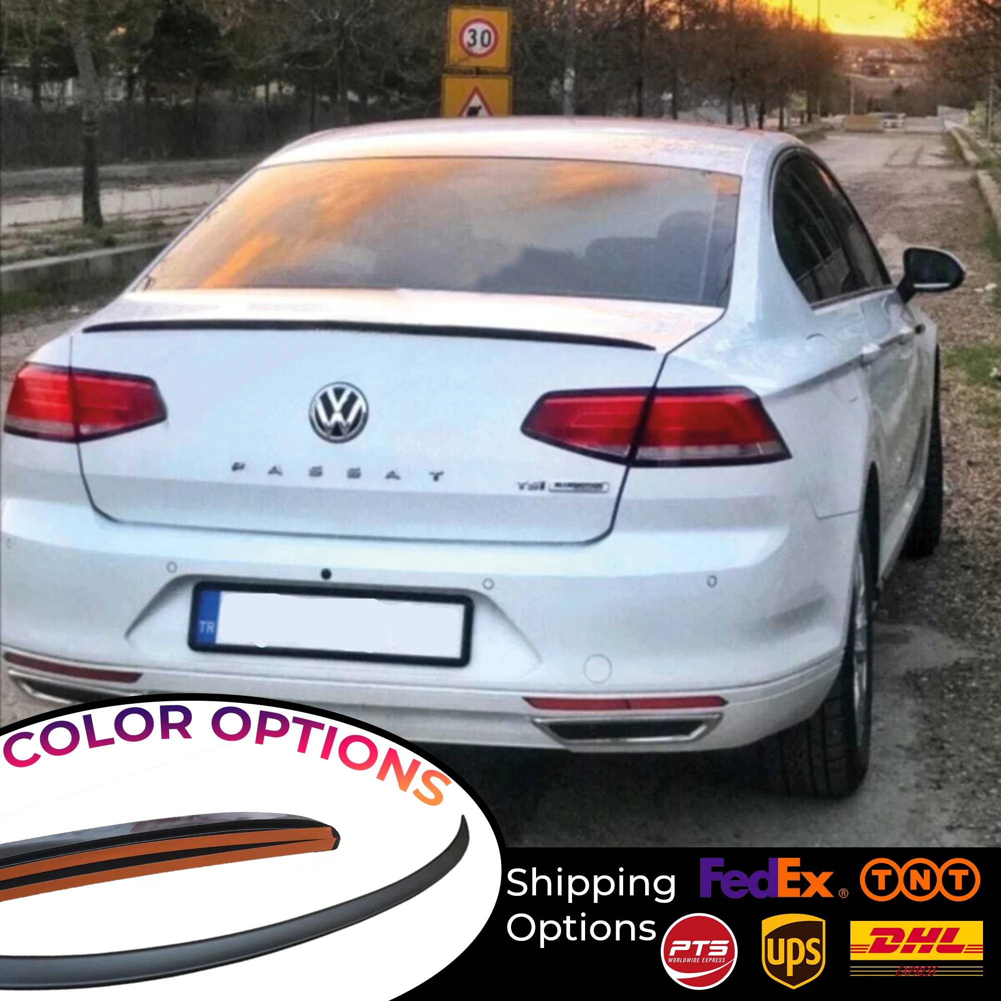 Rear Spoiler For Volkswagen Vw Passat B8 B8.5 2016 2017 2018 2019 2020 ...