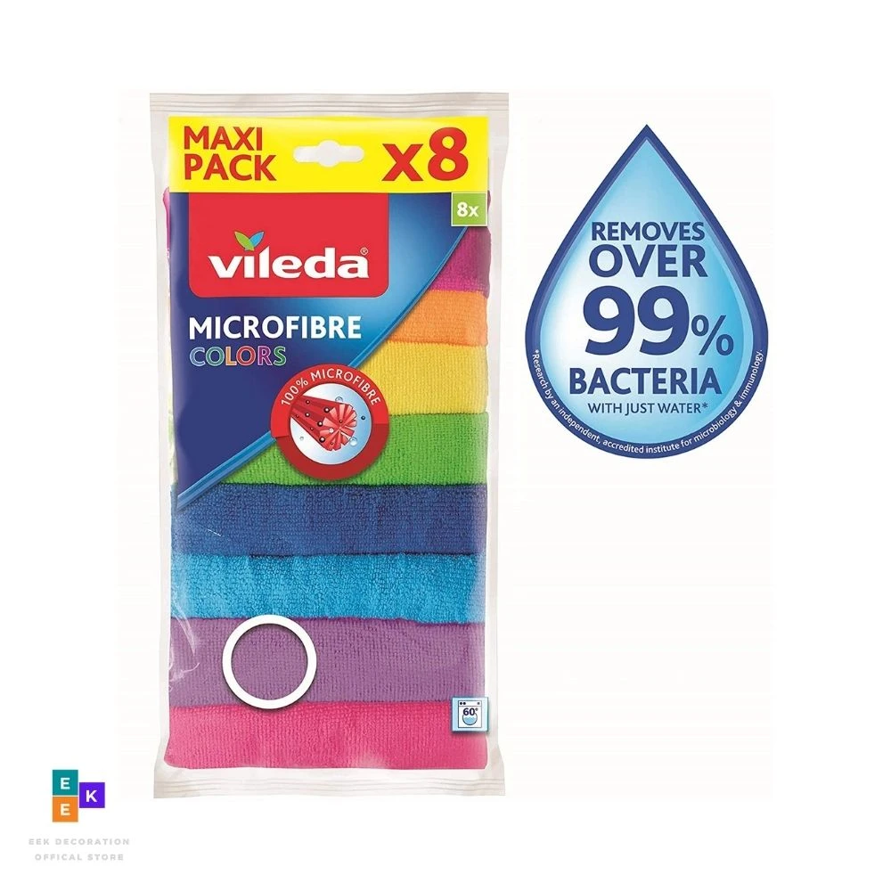 Vileda | Cleaning Cloths - Microfiber Cloth 8 Cleaning Towel Kitchen ...