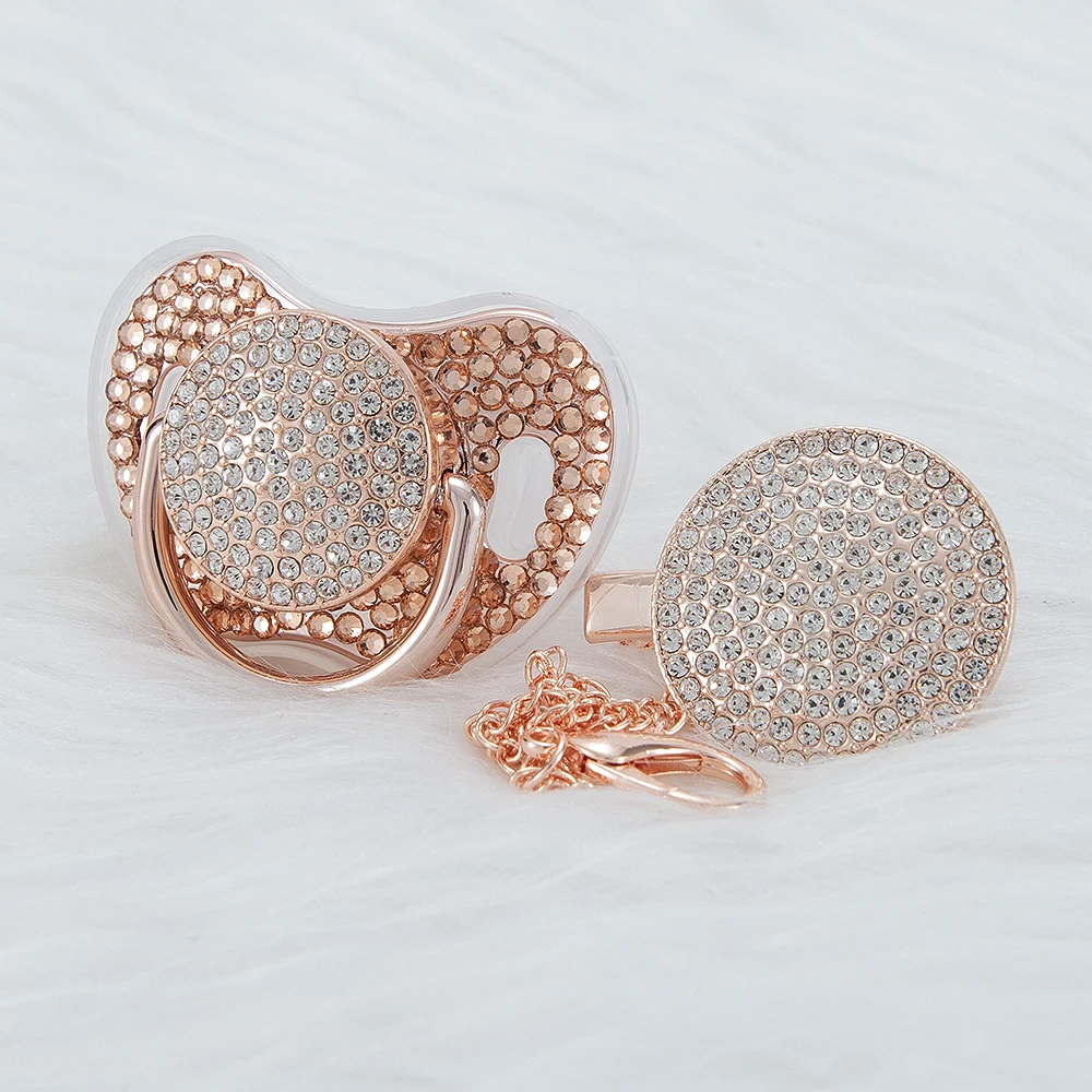 MIYOCAR-SGS-all-bling-pacifier-and-pacifier-clip-BPA-free-dummy-Luxury ...