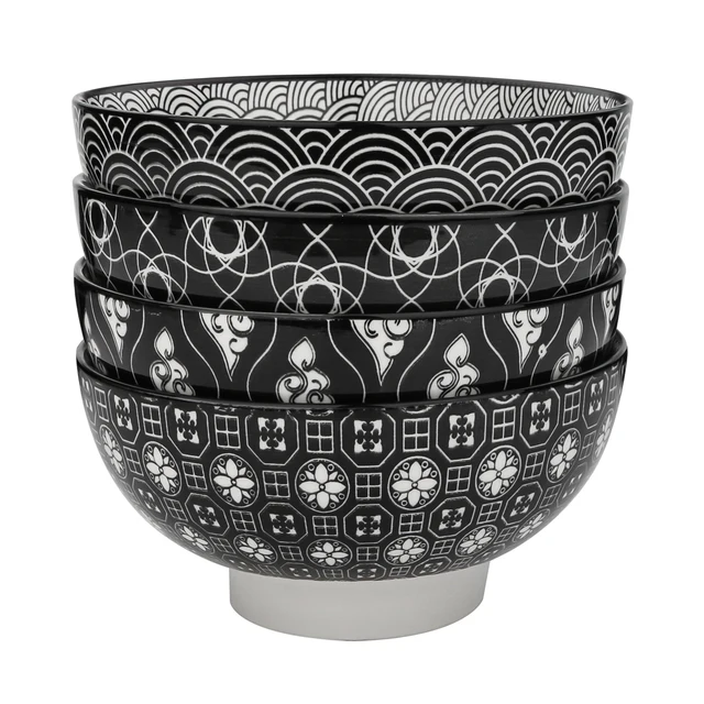 Vancasso Haruka 4/8/12-Darab Japán Stílusú Porcelán Kerámia Gabona ...