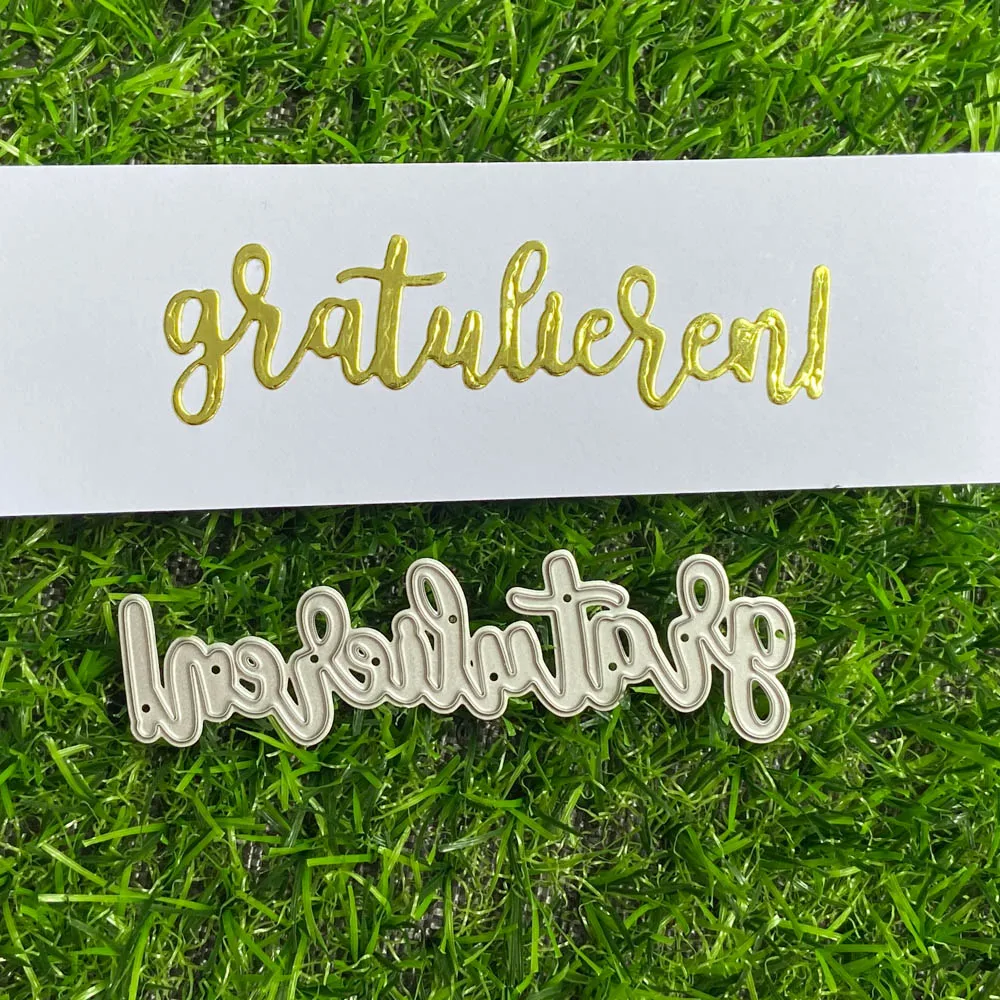 German Words Letters Dies Cut Metal Mold Scrapbooking Embossing Paper ...