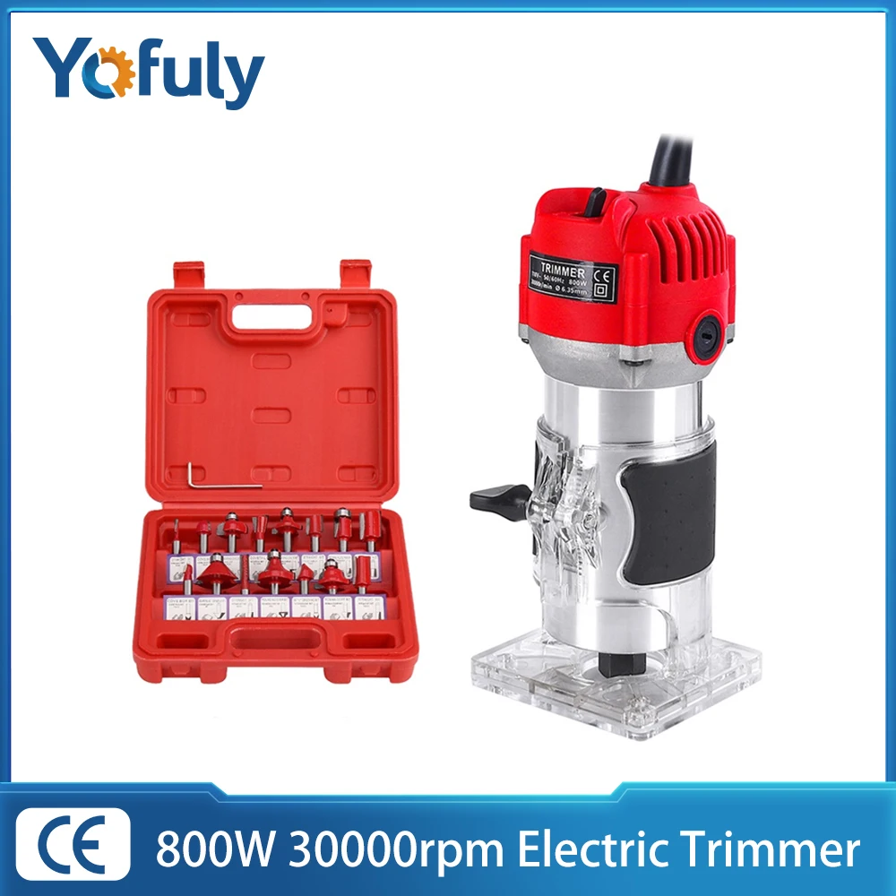 Electric-Trimmer-Woodworking-800W-30000rpm-Wood-Router-Machine-Hand-DIY ...