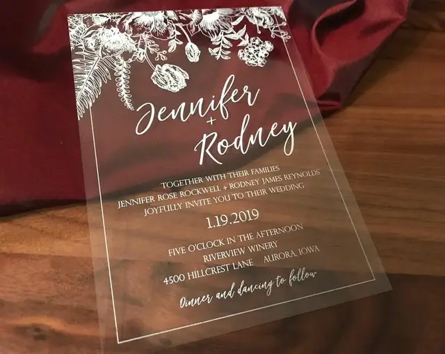 Invitaciones De Boda Modernas De Lujo